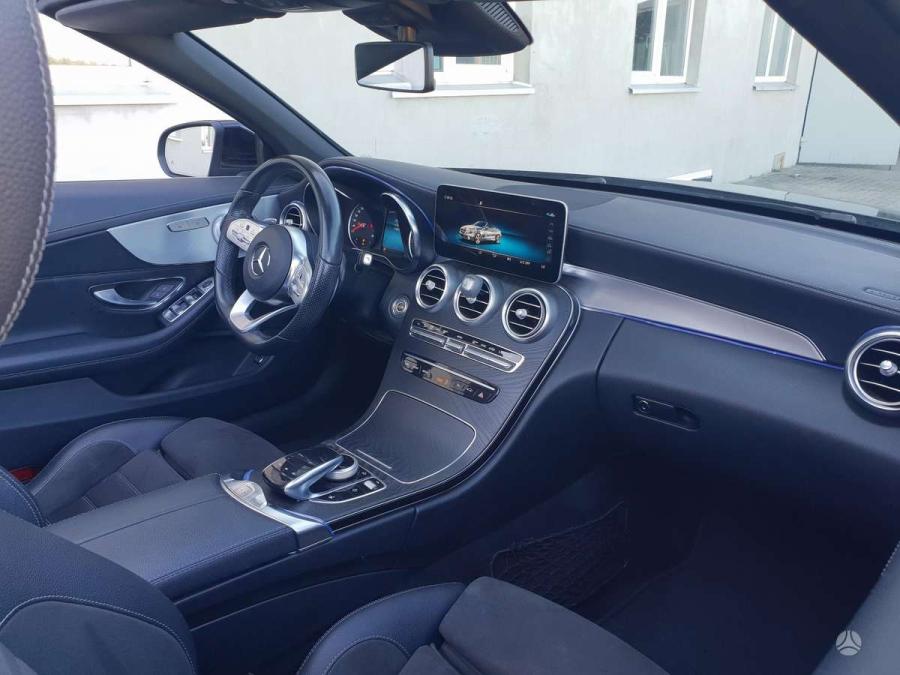 Black Mercedes-Benz C 180 2019 in Klaipeda, with an engine capacity of 1.60 L and mileage of 120 thousand km for 20150 €, photo 7 on AUTOMOTO.COM.LV