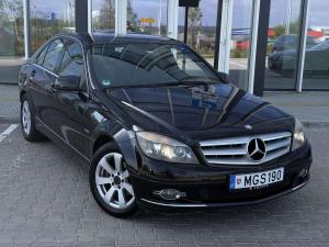 Black Mercedes-Benz C 180 2010 in Vilnius, with an engine capacity of 1.60 L and mileage of 258 thousand km for 3500 €, photo  on AUTOMOTO.COM.LV