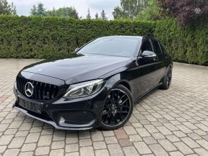 Black Mercedes-Benz C 180 2014 in Kaisiadorys, with an engine capacity of 1.60 L and mileage of 192 thousand km for 12999 €, photo  on AUTOMOTO.COM.LV