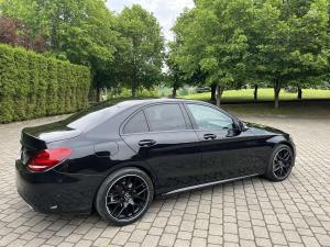 Black Mercedes-Benz C 180 2014 in Kaisiadorys, with an engine capacity of 1.60 L and mileage of 192 thousand km for 12999 €, photo 15 on AUTOMOTO.COM.LV