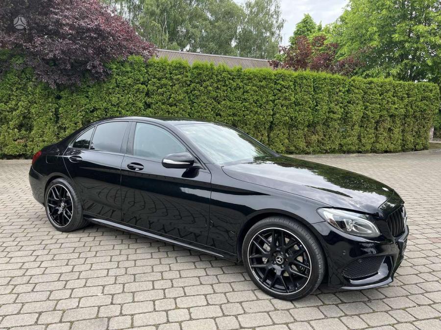 Black Mercedes-Benz C 180 2014 in Kaisiadorys, with an engine capacity of 1.60 L and mileage of 192 thousand km for 12999 €, photo 17 on AUTOMOTO.COM.LV