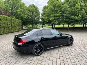 Black Mercedes-Benz C 180 2014 in Kaisiadorys, with an engine capacity of 1.60 L and mileage of 192 thousand km for 12999 €, photo 18 on AUTOMOTO.COM.LV