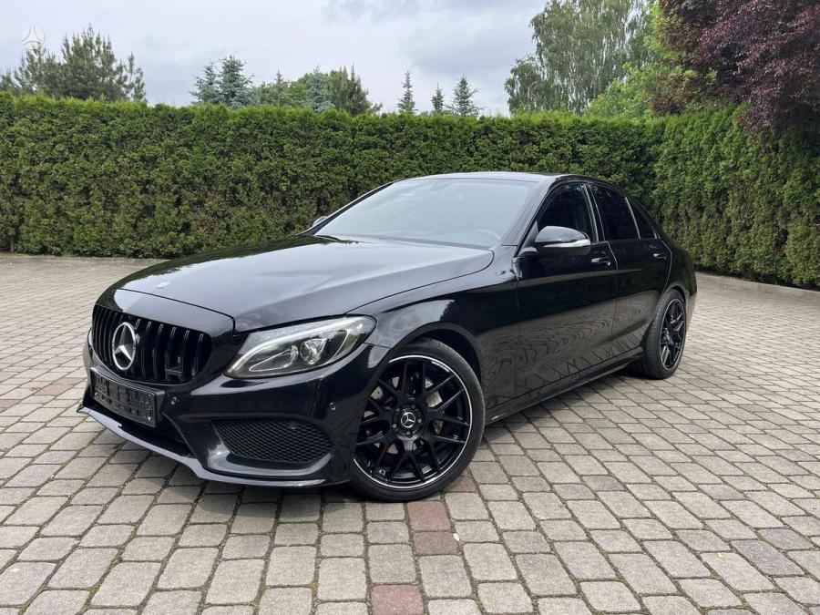 Black Mercedes-Benz C 180 2014 in Kaisiadorys, with an engine capacity of 1.60 L and mileage of 192 thousand km for 12999 €, photo 24 on AUTOMOTO.COM.LV