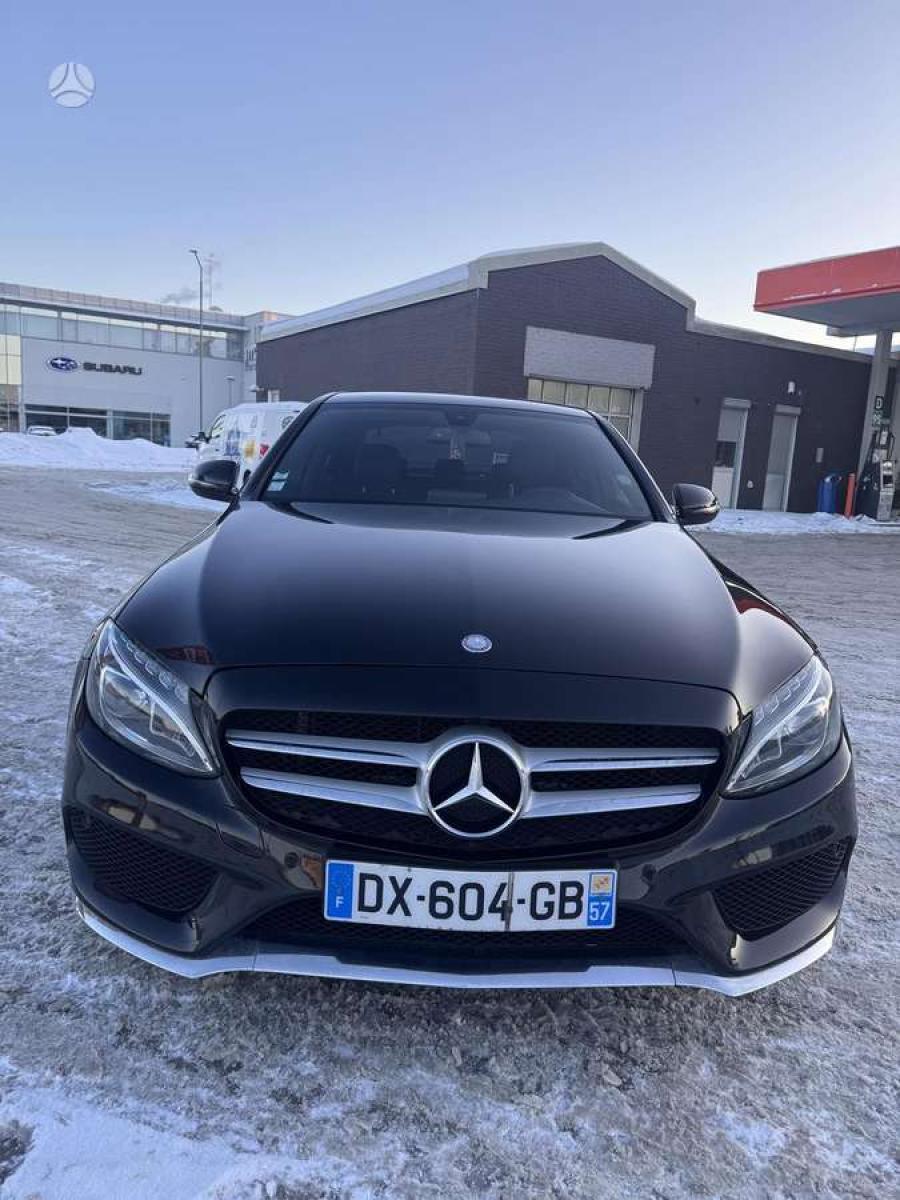 Black Mercedes-Benz C 180 2015 in Kaunas, with an engine capacity of 1.60 L and mileage of 252 thousand km for 12750 €, photo 2 on AUTOMOTO.COM.LV