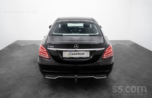 Black Mercedes-Benz C 180 2017 in Tallinn, with an engine capacity of 1.60 L and mileage of 170 thousand km for 14899 €, photo 5 on AUTOMOTO.COM.LV