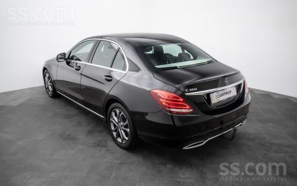 Black Mercedes-Benz C 180 2017 in Tallinn, with an engine capacity of 1.60 L and mileage of 170 thousand km for 14899 €, photo 6 on AUTOMOTO.COM.LV