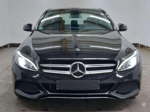 Black Mercedes-Benz C 180 2018 in Kaunas, with an engine capacity of 1.60 L and mileage of 275 thousand km for 12800 €, photo 2 on AUTOMOTO.COM.LV