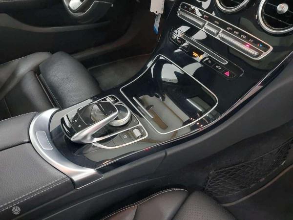 Black Mercedes-Benz C 180 2018 in Kaunas, with an engine capacity of 1.60 L and mileage of 275 thousand km for 12800 €, photo 10 on AUTOMOTO.COM.LV