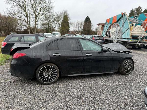 Black Mercedes-Benz C 180 2022 in Vilnius, with an engine capacity of 1.50 L and mileage of 58 thousand km for 12900 €, photo 1 on AUTOMOTO.COM.LV