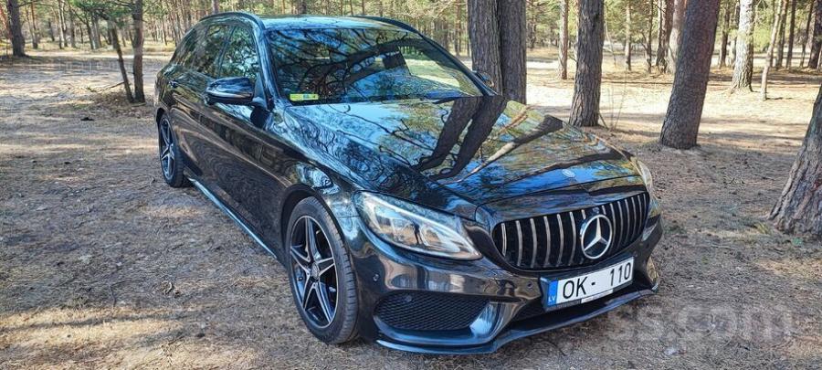 Black Mercedes-Benz C 180 2017 in Riga, with an engine capacity of 1.60 L and mileage of 209 thousand km for 11700 €, photo 1 on AUTOMOTO.COM.LV