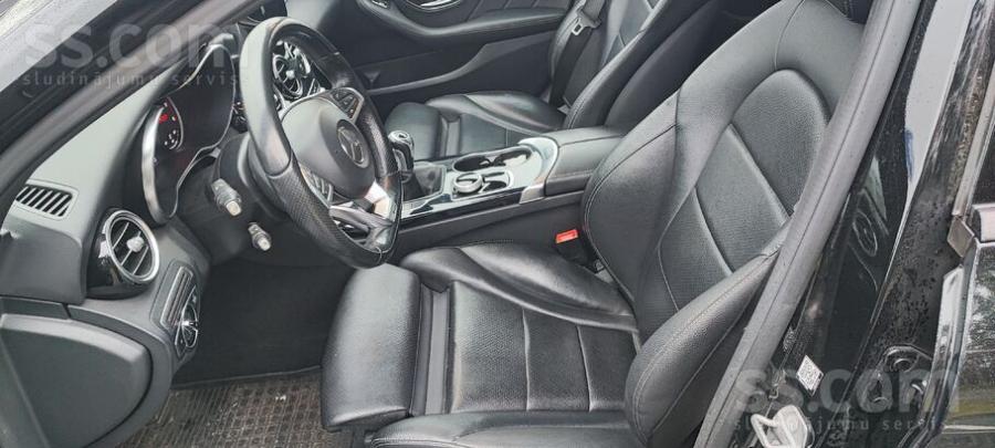 Black Mercedes-Benz C 180 2017 in Riga, with an engine capacity of 1.60 L and mileage of 209 thousand km for 11700 €, photo 11 on AUTOMOTO.COM.LV