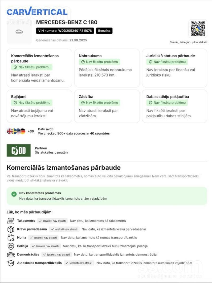 Черный Мерседес Ц 180 2018 в Рига, объемом двигателя 1.60 л и пробегом 233 тыс. км за 17950 €, фото 20 на AUTOMOTO.COM.LV