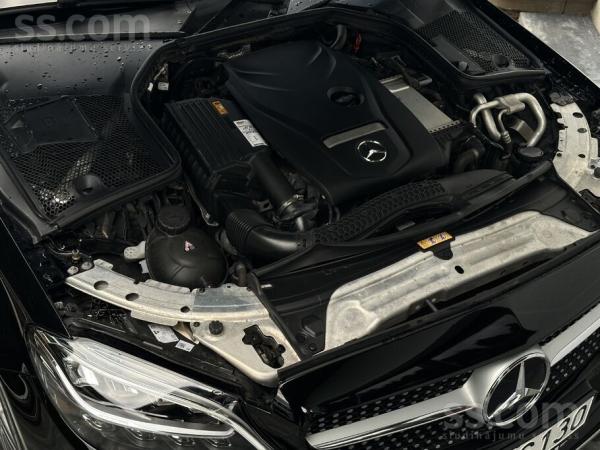 Black Mercedes-Benz C 180 2018 in Limbazi, with an engine capacity of 1.60 L and mileage of 240 thousand km for 17285 €, photo 10 on AUTOMOTO.COM.LV