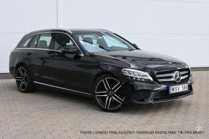 Black Mercedes-Benz C 180 2019 in Kretinga, with an engine capacity of 1.60 L and mileage of 276 thousand km for 11699 €, photo  on AUTOMOTO.COM.LV