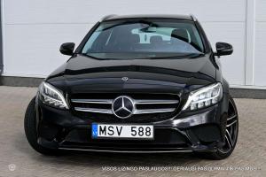 Black Mercedes-Benz C 180 2019 in Kretinga, with an engine capacity of 1.60 L and mileage of 276 thousand km for 11699 €, photo 3 on AUTOMOTO.COM.LV