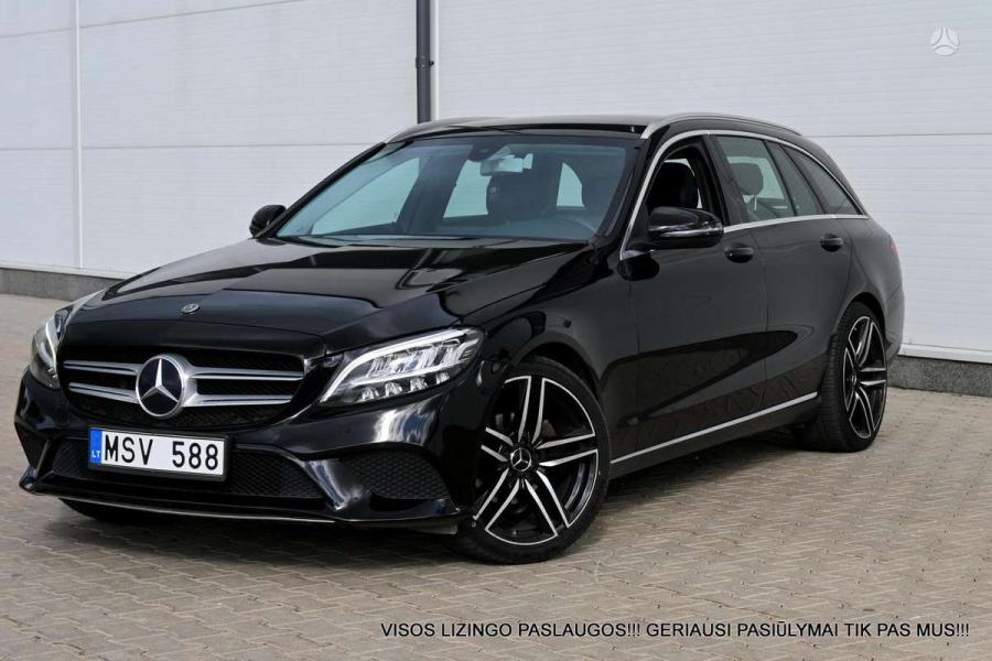 Black Mercedes-Benz C 180 2019 in Kretinga, with an engine capacity of 1.60 L and mileage of 276 thousand km for 11699 €, photo 4 on AUTOMOTO.COM.LV