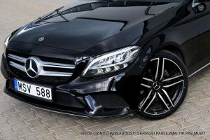 Black Mercedes-Benz C 180 2019 in Kretinga, with an engine capacity of 1.60 L and mileage of 276 thousand km for 11699 €, photo 5 on AUTOMOTO.COM.LV