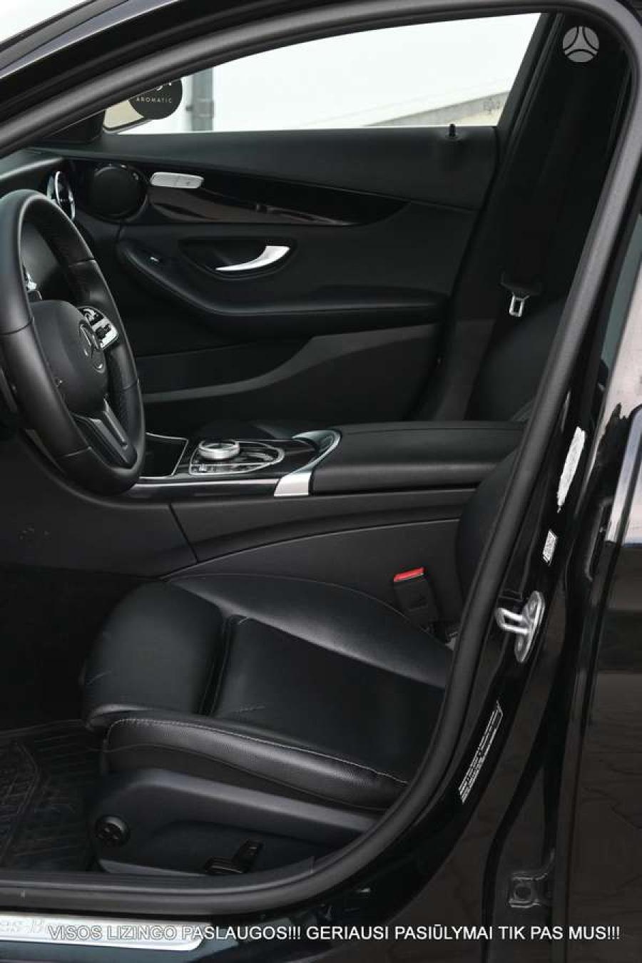 Black Mercedes-Benz C 180 2019 in Kretinga, with an engine capacity of 1.60 L and mileage of 276 thousand km for 11699 €, photo 20 on AUTOMOTO.COM.LV