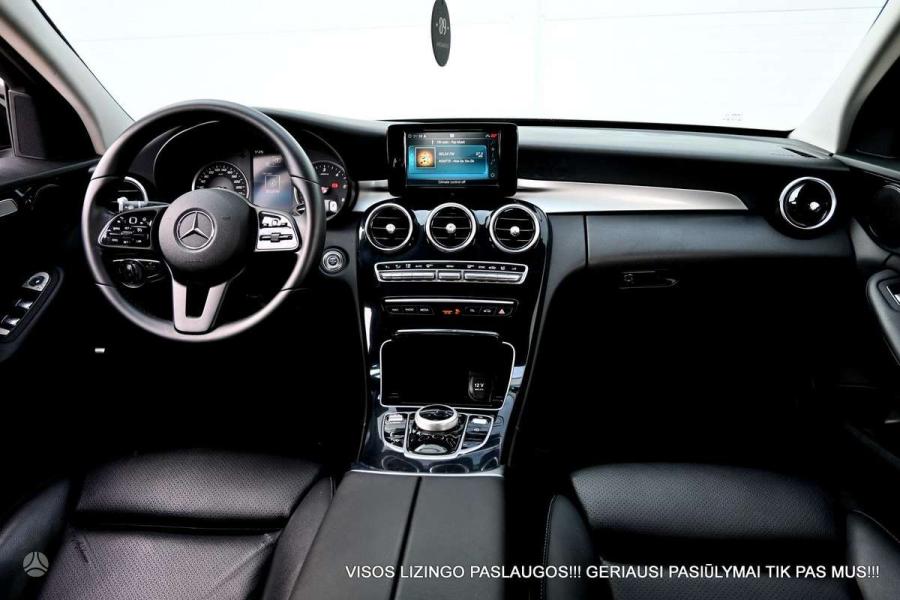 Black Mercedes-Benz C 180 2019 in Kretinga, with an engine capacity of 1.60 L and mileage of 276 thousand km for 11699 €, photo 28 on AUTOMOTO.COM.LV