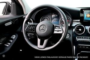 Black Mercedes-Benz C 180 2019 in Kretinga, with an engine capacity of 1.60 L and mileage of 276 thousand km for 11699 €, photo 29 on AUTOMOTO.COM.LV