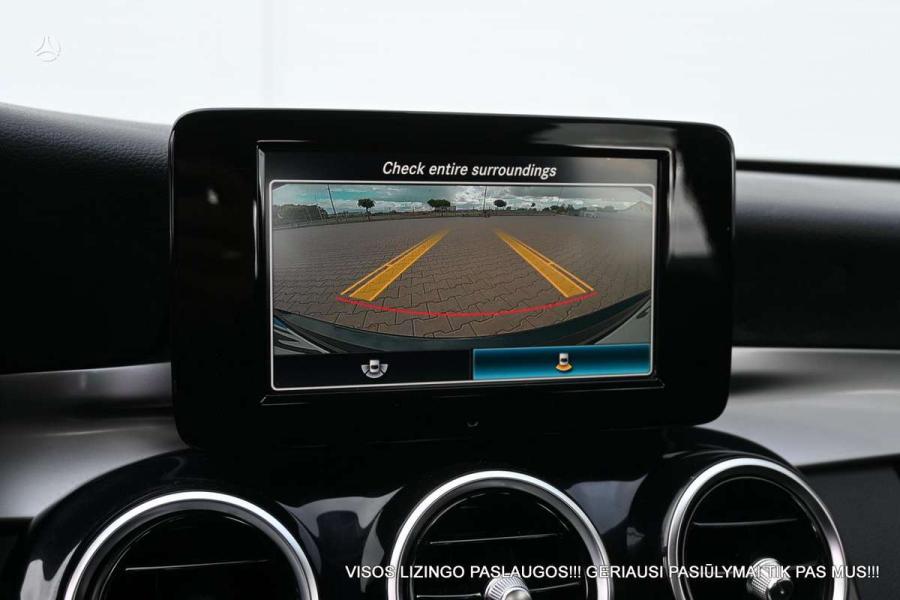 Black Mercedes-Benz C 180 2019 in Kretinga, with an engine capacity of 1.60 L and mileage of 276 thousand km for 11699 €, photo 32 on AUTOMOTO.COM.LV