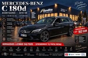 Black Mercedes-Benz C 180 2019 in Kretinga, with an engine capacity of 1.60 L and mileage of 276 thousand km for 11699 €, photo 34 on AUTOMOTO.COM.LV