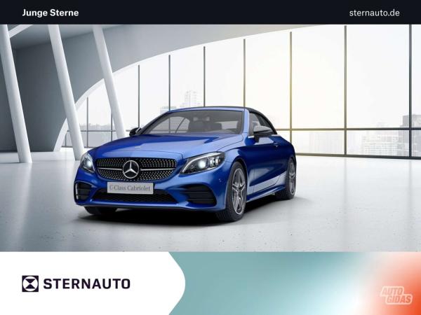 Zils Mercedes-Benz C 180 2019 Kauņa, ar dzinēja tilpumu 1.60 L un nobraukumu 58 tūkst. km par 33209 €, foto 1 vietnē AUTOMOTO.COM.LV