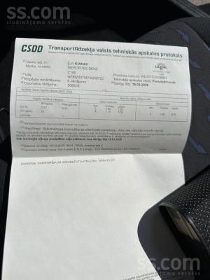 Синий Мерседес Ц 180 2002 в Рига, объемом двигателя 2.00 л и пробегом 215 тыс. км за 2970 €, фото 14 на AUTOMOTO.COM.LV