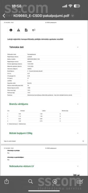 Синий Мерседес Ц 180 2002 в Рига, объемом двигателя 2.00 л и пробегом 215 тыс. км за 2970 €, фото 27 на AUTOMOTO.COM.LV