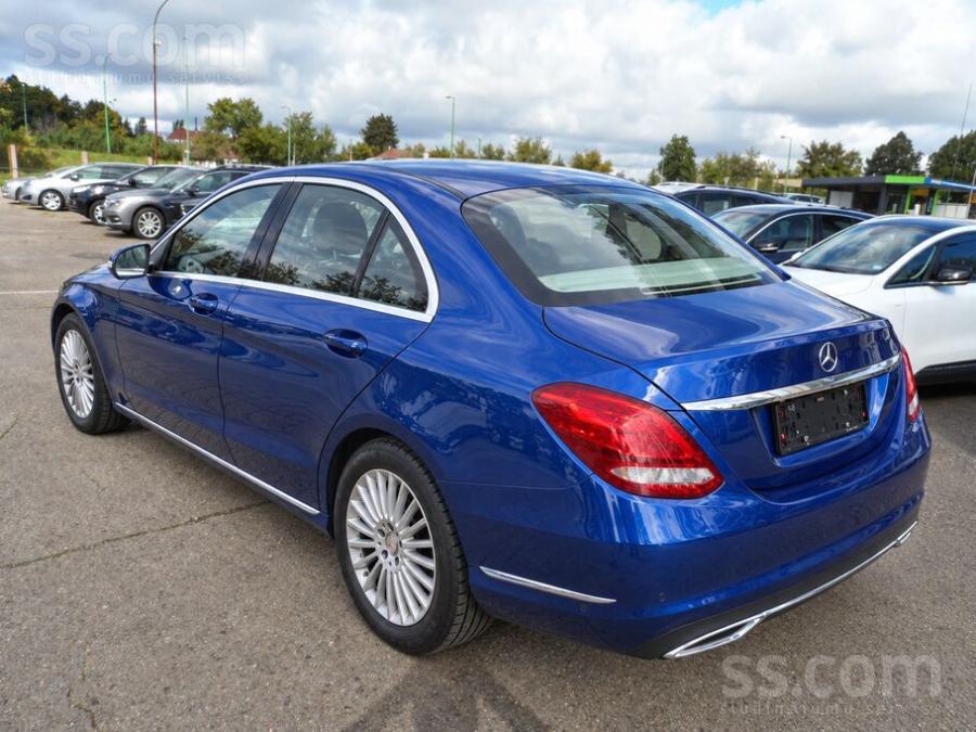 Blue Mercedes-Benz C 180 2015 in Klaipeda, with an engine capacity of 1.60 L and mileage of 78 thousand km for 14500 €, photo 5 on AUTOMOTO.COM.LV