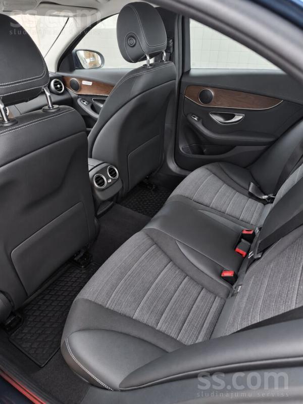 Blue Mercedes-Benz C 180 2015 in Klaipeda, with an engine capacity of 1.60 L and mileage of 78 thousand km for 14500 €, photo 11 on AUTOMOTO.COM.LV