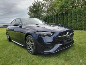 Zils Mercedes-Benz C 180 2022 Vilkaviškis, ar dzinēja tilpumu 1.50 L un nobraukumu 126 tūkst. km par 22300 €, foto  vietnē AUTOMOTO.COM.LV