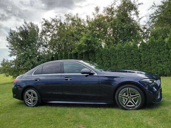 Blue Mercedes-Benz C 180 2022 in Vilkaviskis, with an engine capacity of 1.50 L and mileage of 126 thousand km for 22300 €, photo 4 on AUTOMOTO.COM.LV