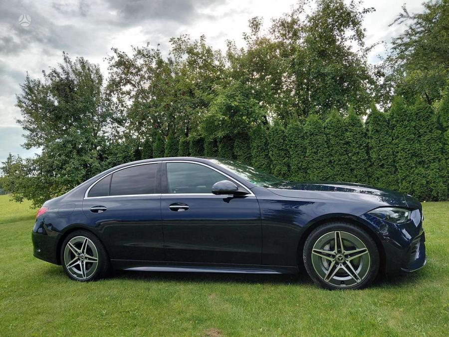 Blue Mercedes-Benz C 180 2022 in Vilkaviskis, with an engine capacity of 1.50 L and mileage of 126 thousand km for 22300 €, photo 4 on AUTOMOTO.COM.LV