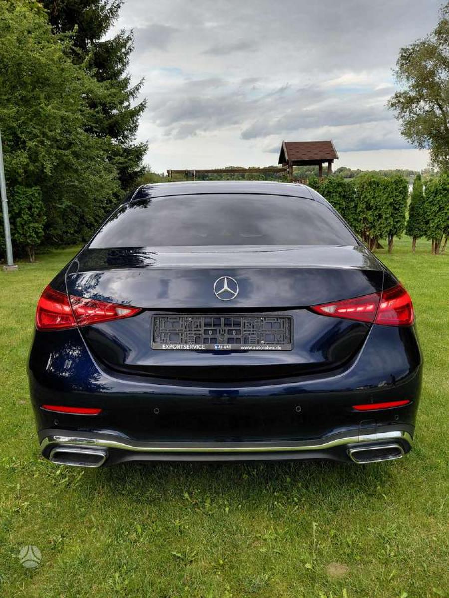 Blue Mercedes-Benz C 180 2022 in Vilkaviskis, with an engine capacity of 1.50 L and mileage of 126 thousand km for 22300 €, photo 10 on AUTOMOTO.COM.LV