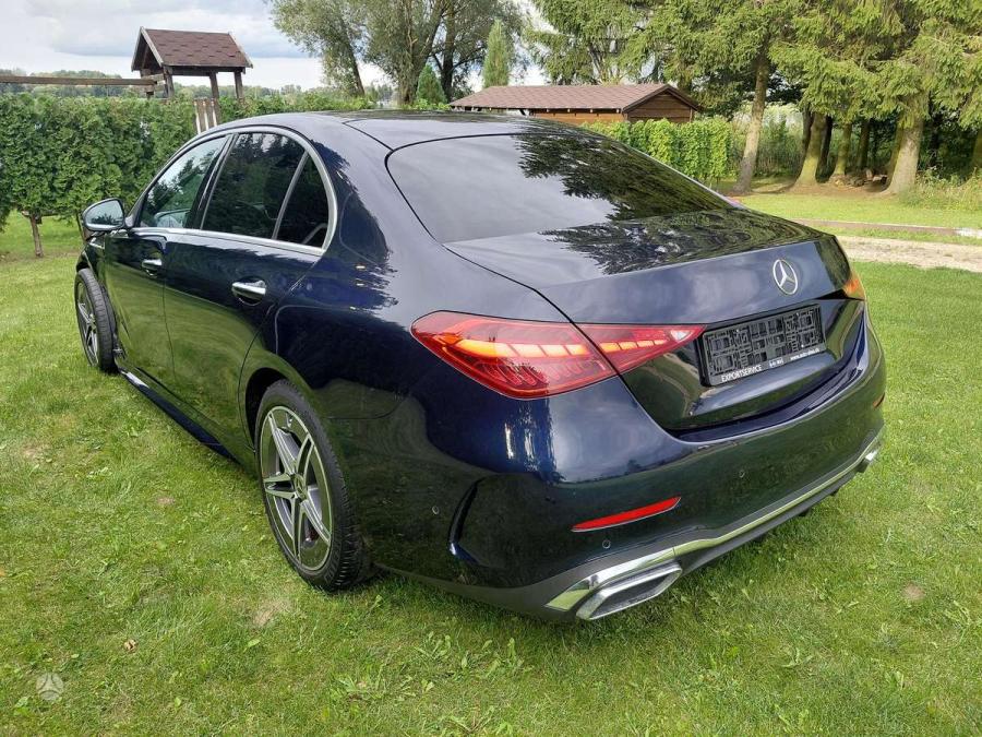 Blue Mercedes-Benz C 180 2022 in Vilkaviskis, with an engine capacity of 1.50 L and mileage of 126 thousand km for 22300 €, photo 11 on AUTOMOTO.COM.LV