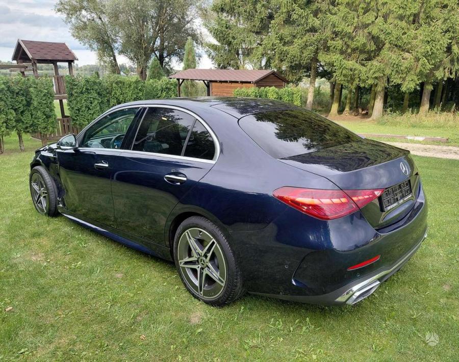 Blue Mercedes-Benz C 180 2022 in Vilkaviskis, with an engine capacity of 1.50 L and mileage of 126 thousand km for 22300 €, photo 12 on AUTOMOTO.COM.LV