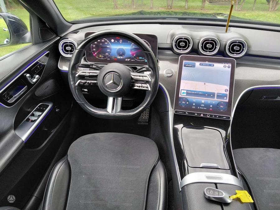 Blue Mercedes-Benz C 180 2022 in Vilkaviskis, with an engine capacity of 1.50 L and mileage of 126 thousand km for 22300 €, photo 30 on AUTOMOTO.COM.LV