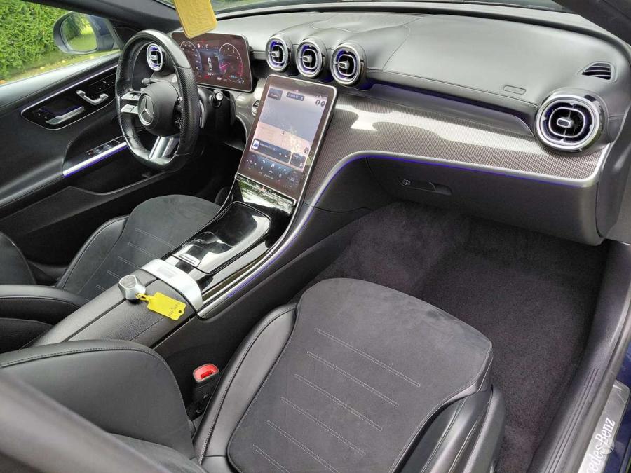 Blue Mercedes-Benz C 180 2022 in Vilkaviskis, with an engine capacity of 1.50 L and mileage of 126 thousand km for 22300 €, photo 40 on AUTOMOTO.COM.LV