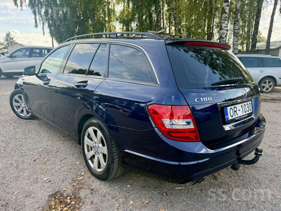 Blue Mercedes-Benz C 180 2012 in Riga, with an engine capacity of 2.20 L and mileage of 0 thousand km for 5650 €, photo 5 on AUTOMOTO.COM.LV