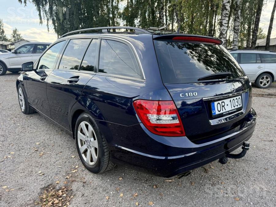 Blue Mercedes-Benz C 180 2012 in Riga, with an engine capacity of 2.20 L and mileage of 0 thousand km for 5650 €, photo 10 on AUTOMOTO.COM.LV