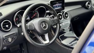 Blue Mercedes-Benz C 180 2016 in Telschi, with an engine capacity of 1.60 L and mileage of 175 thousand km for 11700 €, photo 14 on AUTOMOTO.COM.LV