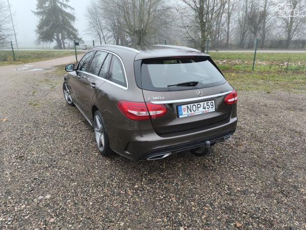 Brown Mercedes-Benz C 180 2018 in Sakiai, with an engine capacity of 1.60 L and mileage of 209 thousand km for 12500 €, photo 4 on AUTOMOTO.COM.LV