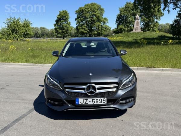 Grey Mercedes-Benz C 180 2015 in Riga, with an engine capacity of 1.60 L and mileage of 0 thousand km for 12450 €, photo 2 on AUTOMOTO.COM.LV