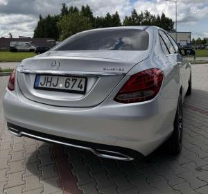 Grey Mercedes-Benz C 180 2015 in Siauliai, with an engine capacity of 1.60 L and mileage of 220 thousand km for 10999 €, photo 8 on AUTOMOTO.COM.LV
