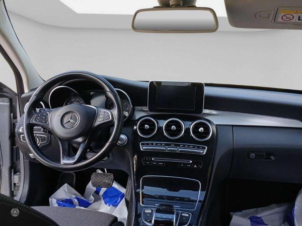 Grey Mercedes-Benz C 180 2015 in Vilnius, with an engine capacity of 1.60 L and mileage of 217 thousand km for 11800 €, photo 8 on AUTOMOTO.COM.LV