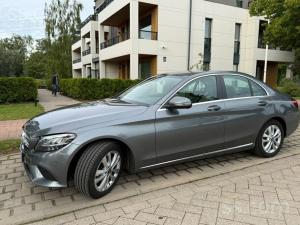 Grey Mercedes-Benz C 180 2018 in Riga, with an engine capacity of 1.60 L and mileage of 131 thousand km for 17700 €, photo  on AUTOMOTO.COM.LV