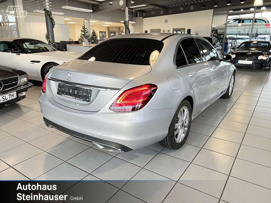 Grey Mercedes-Benz C 180 2020 in Kaunas, with an engine capacity of 1.50 L and mileage of 59 thousand km for 26417 €, photo 3 on AUTOMOTO.COM.LV