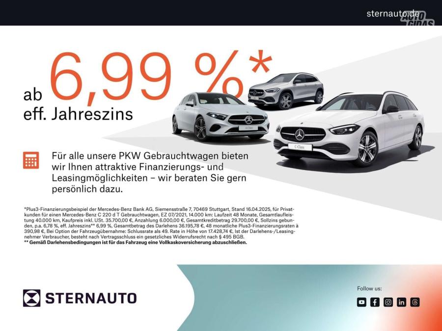 Pelēks Mercedes-Benz C 180 2021 Kauņa, ar dzinēja tilpumu 1.50 L un nobraukumu 62 tūkst. km par 32688 €, foto 2 vietnē AUTOMOTO.COM.LV