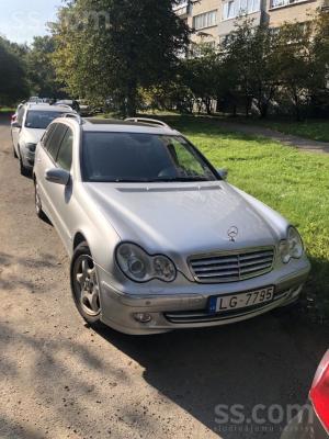 Grey Mercedes-Benz C 180 2005 in Riga, with an engine capacity of 1.80 L and mileage of 360 thousand km for 2500 €, photo 10 on AUTOMOTO.COM.LV